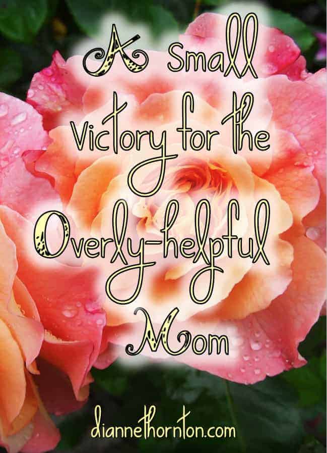 A Small Victory for This Overly-Helpful Mom | Dianne Thornton